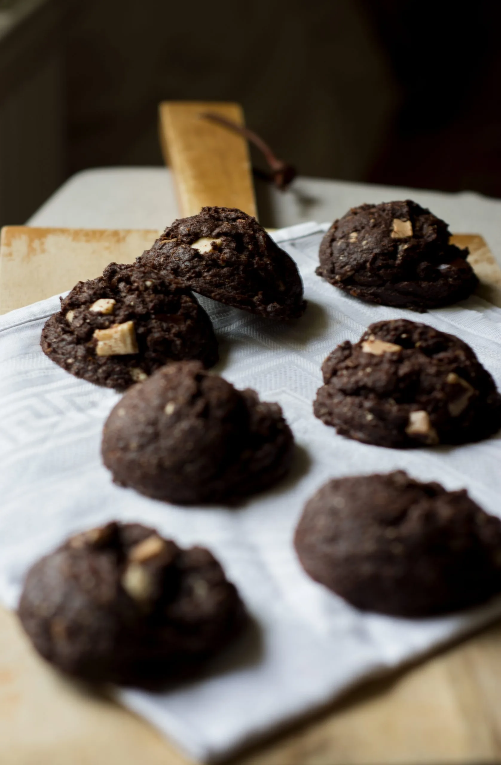 Vegan Triple Chocolate Fudge Soya Sauce Cookies - Coco's Green Deli