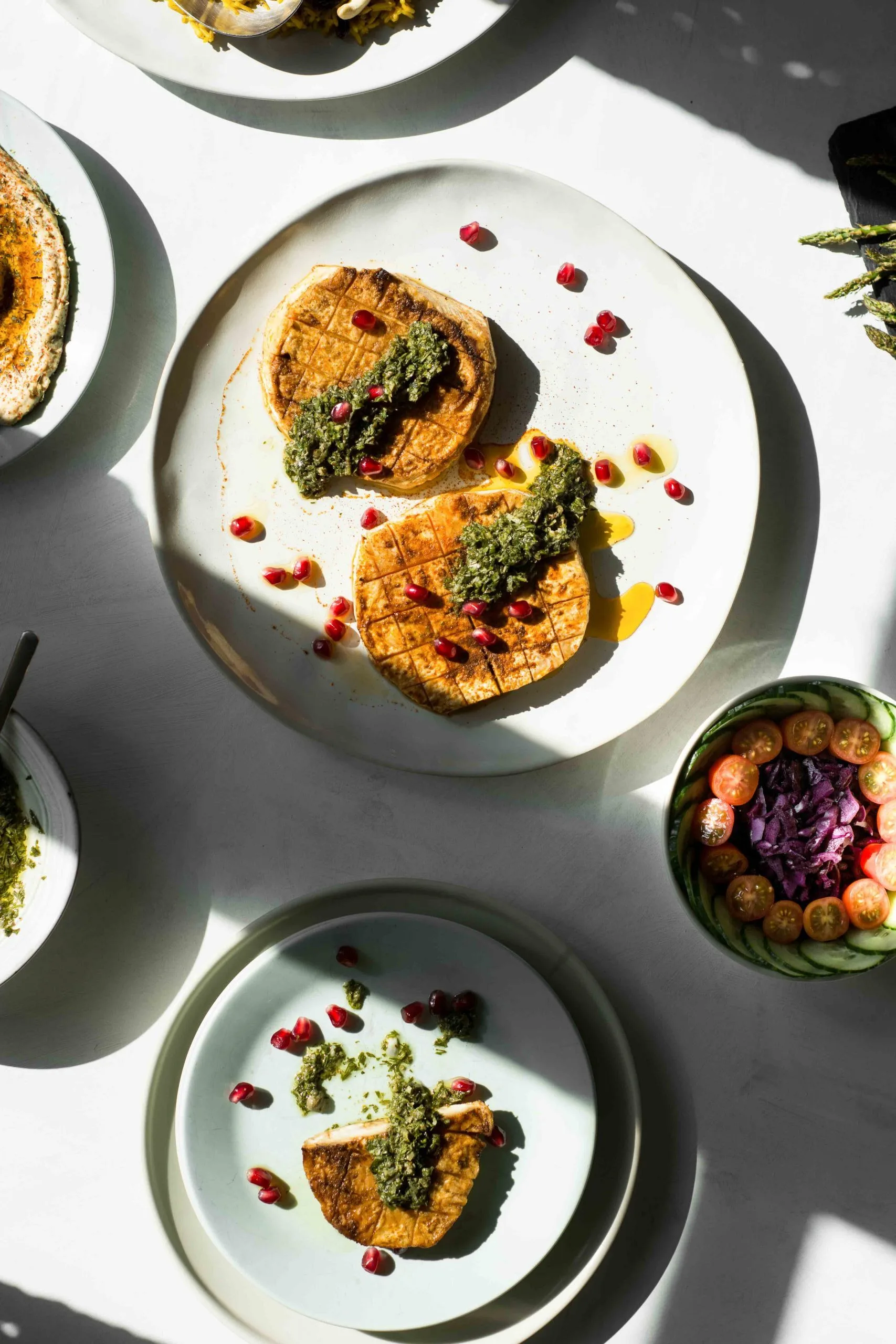 Simple Celeriac Steaks with Salsa Verde - Coco's Green Deli