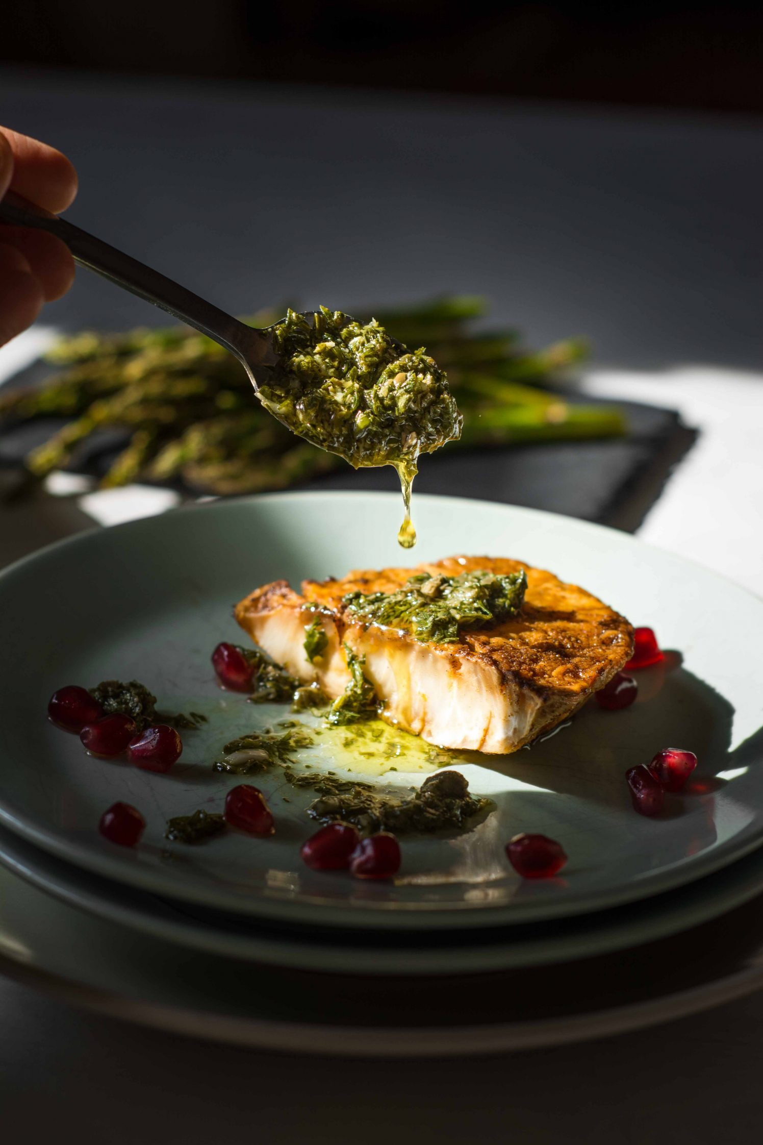 Simple Celeriac Steaks with Salsa Verde - Coco's Green Deli